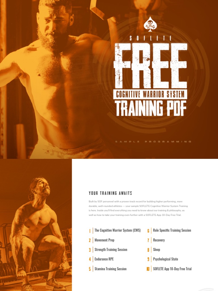 SOFLETE Cognitive Warrior Training Guide | PDF | Sleep | Breathing