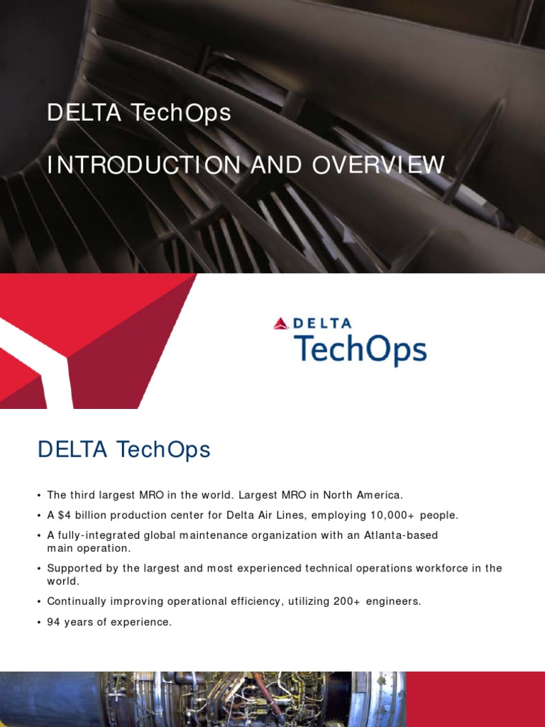 Delta TechOps Cababilities Overview | PDF | Aircraft | Transport