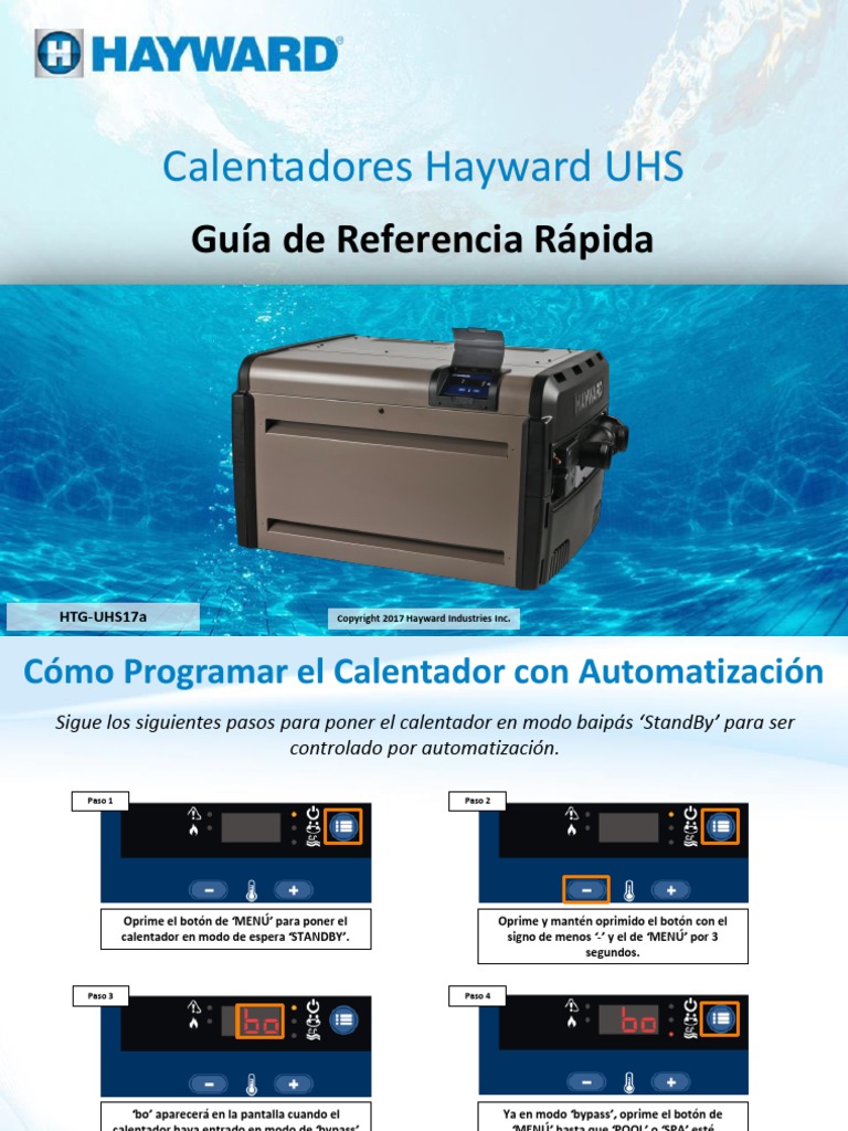 Manual - Guia de Referencia Calentadores (Spanish) | PDF | Intercambiador de calor | Automatización