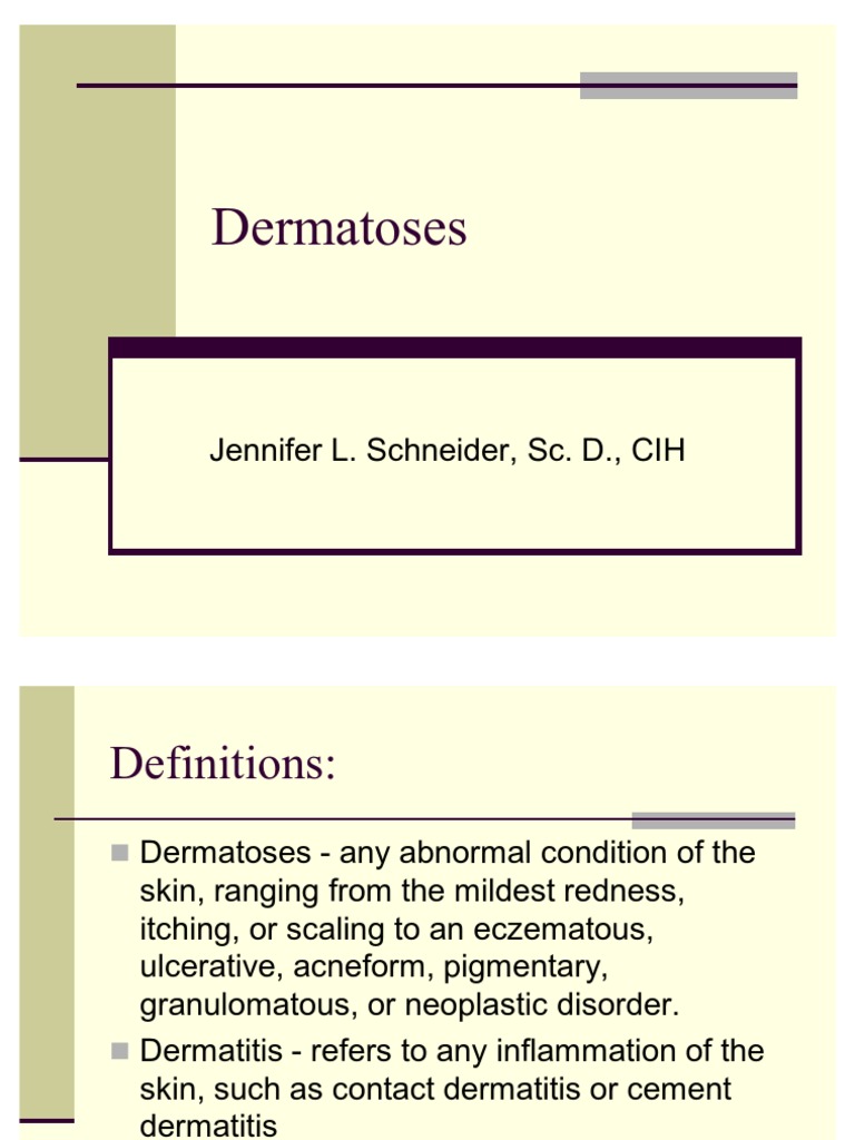 Dermatoses | PDF | Dermatitis | Skin