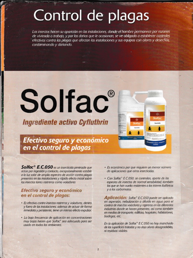 Ficha Tecnica Solfac | PDF