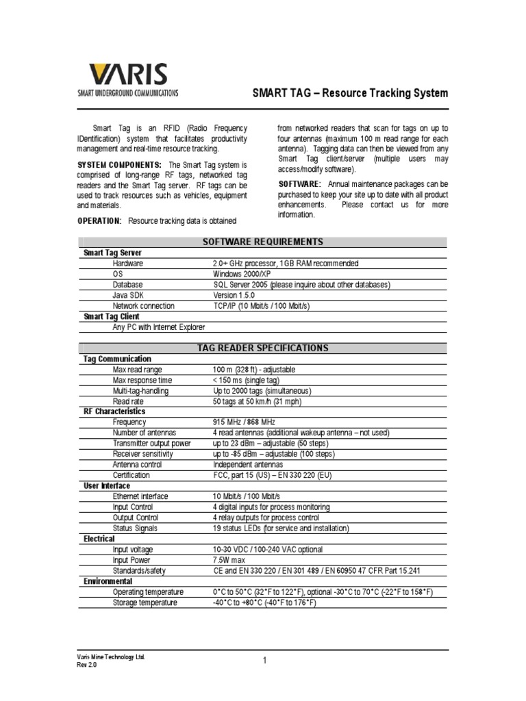 SMART TAG - Resource Tracking System | Download Free PDF | Radio ...