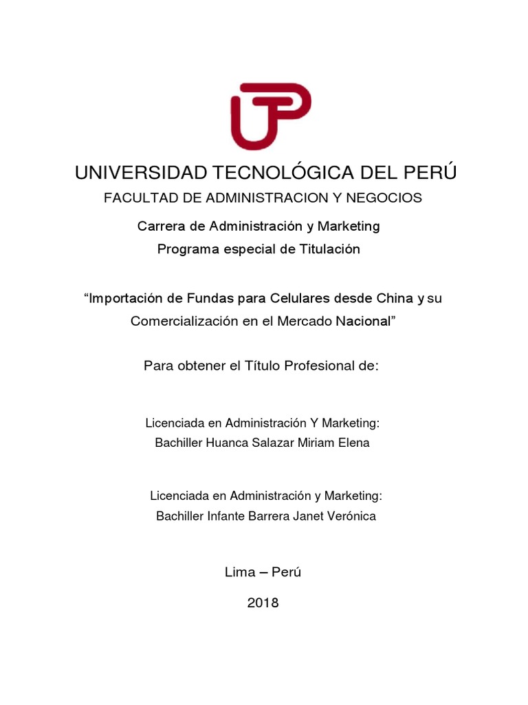 Miriam Huanca - Janet Infante - Trabajo de Suficiencia Profesional ...