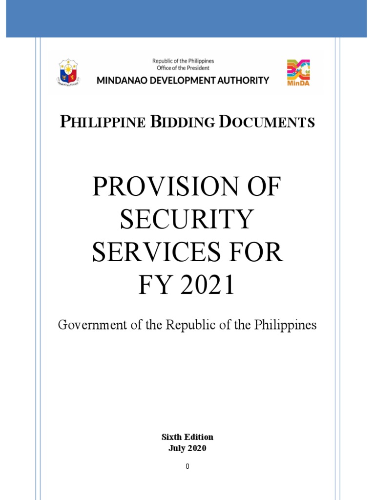 Security Bidding Doc 2021 | PDF | Procurement | Economies