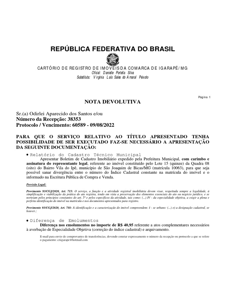 Nota Devolutiva 38353 3559-2 | PDF