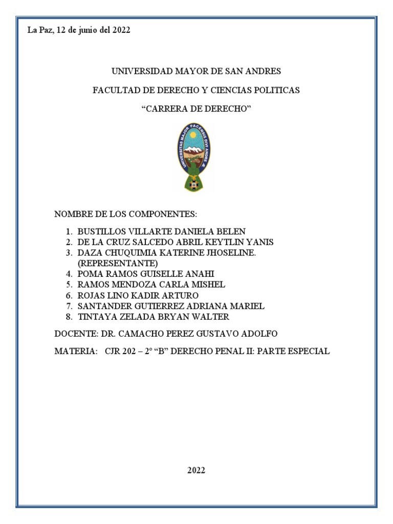 Analisis y Comentario de La Ley 1390 | PDF | Derecho penal | Ley ex post facto