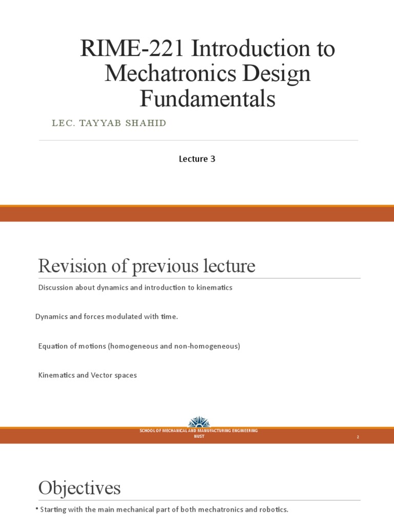 Lecture 3 Kinematics and Robotics | PDF | Kinematics | Geometry