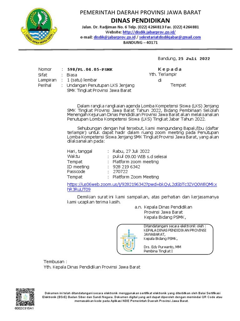 Surat Penutupan Lomba Kompetensi Siswa 2022 Rev 1 25072022 173923 ... Surat Penutupan Lomba Kompetensi Siswa 2022 Rev 1 25072022 173923 ...