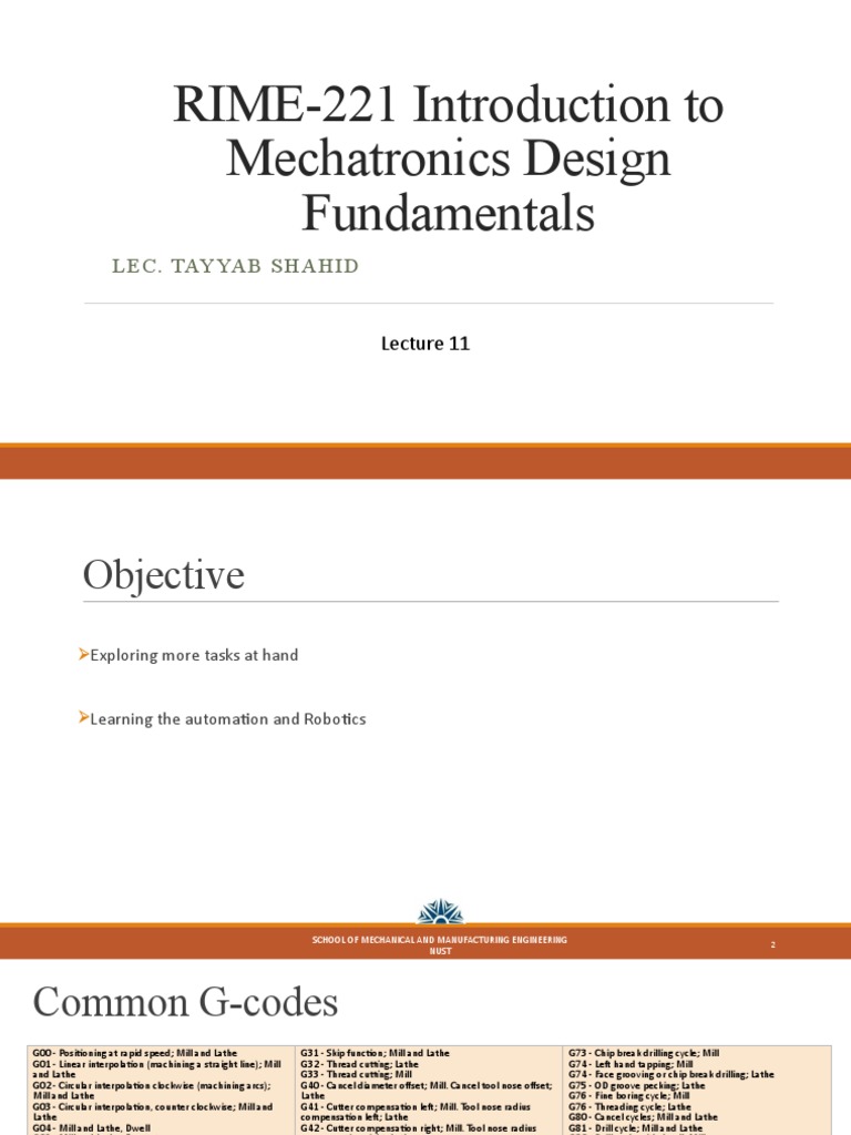 Lecture 12 Lab Learning Numeric Coding Lathe Pdf Machining Machine Tool