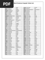 Irregular-Verb-Chart CAMBRIDGE BEST Selected Meanings | PDF | Human ...
