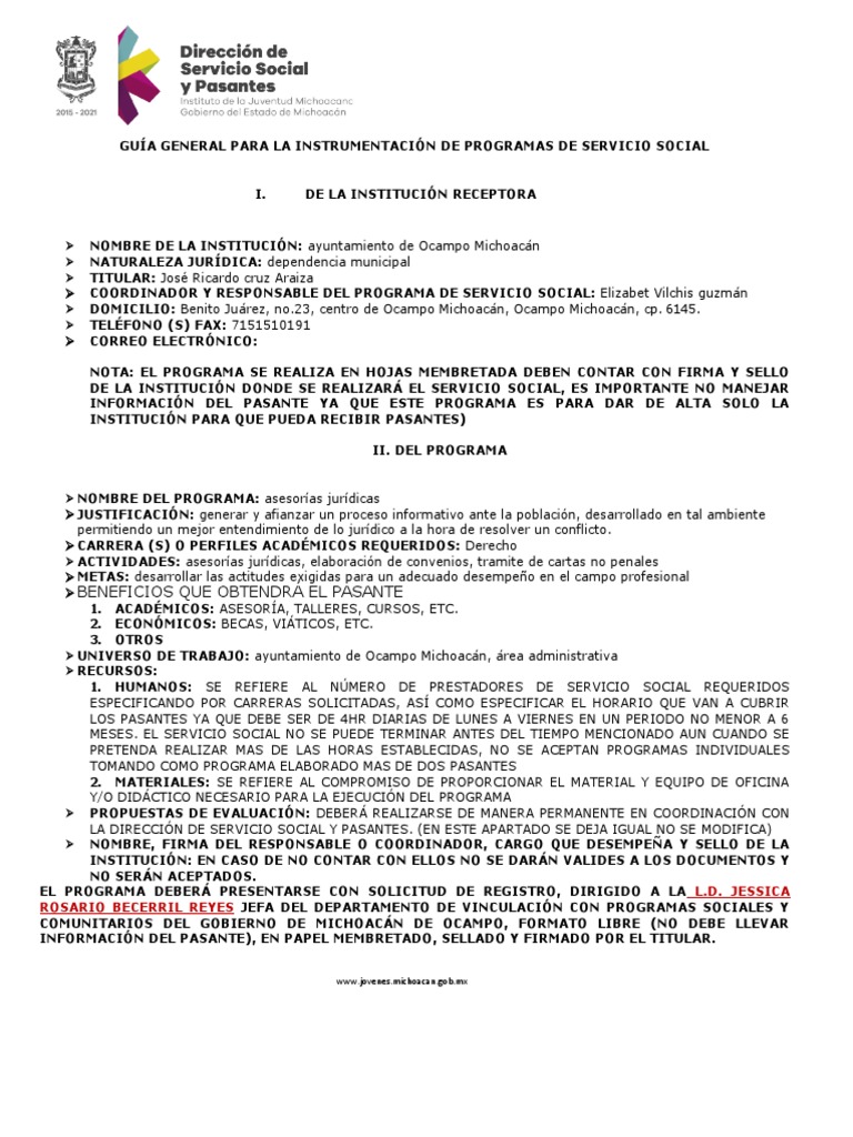 Guia de Programa 2019 | PDF | Institución