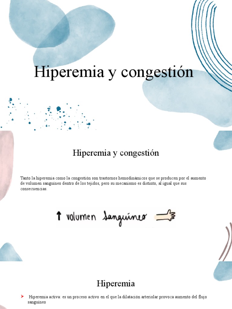 Hiperemia y Congestión | PDF