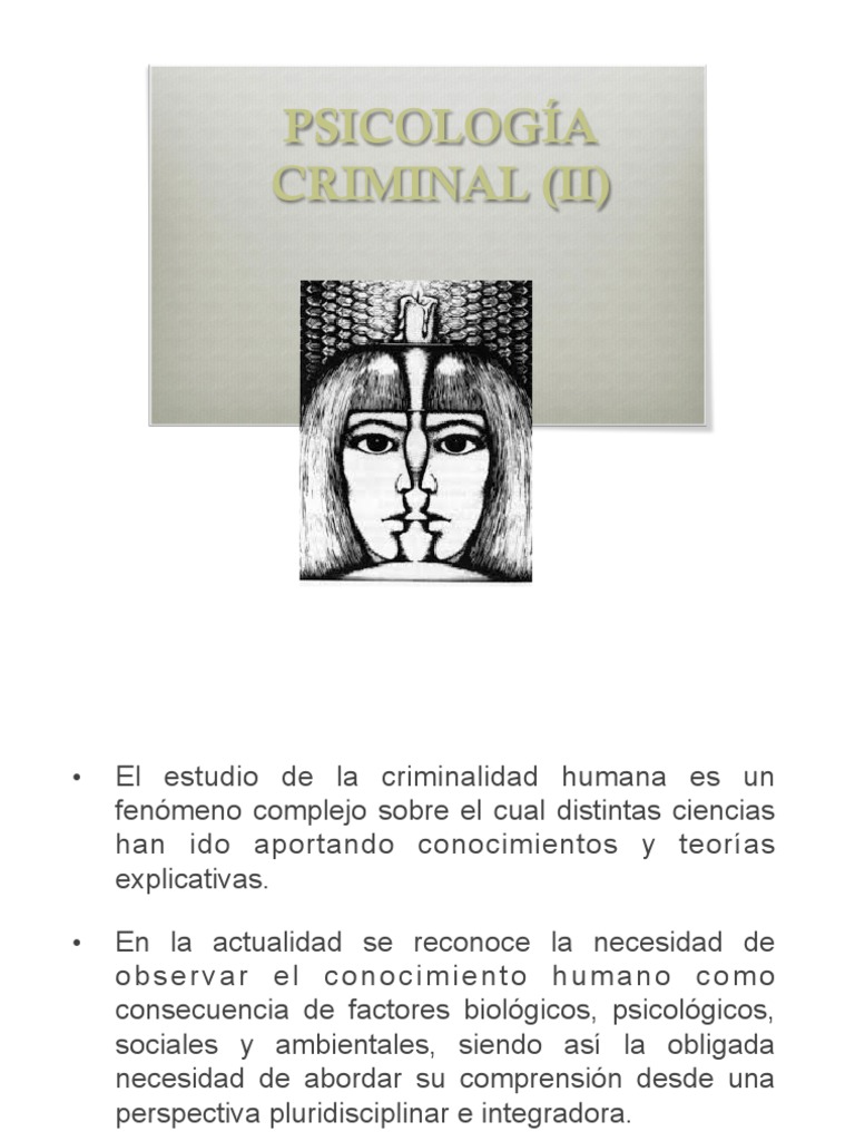 Psicología Criminal (Ii) | PDF | Constructivismo (filosofía de la ...