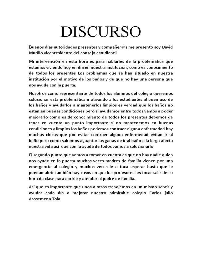 Discursos Para Copiar Y Pegar _ Ejemplos De Discursos Para Eventos – FZPY
