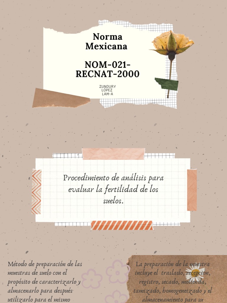 Norma Mexicana NOM 021 RECNAT 2000 | PDF | Suelo | Química