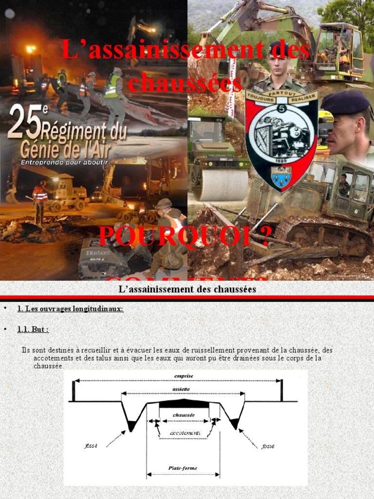 Assainissement des chaussées et drainage | PDF | Ingénierie civile | Secteurs de l'économie