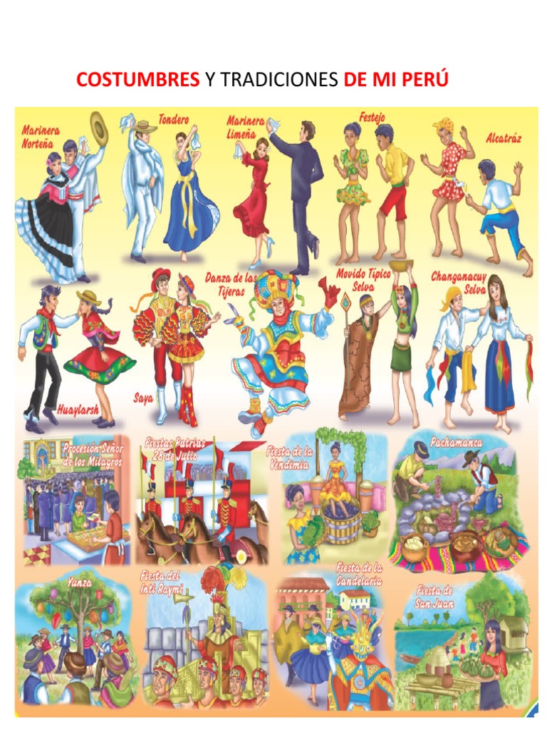Costumbres y Tradiciones de Mi Perú | PDF