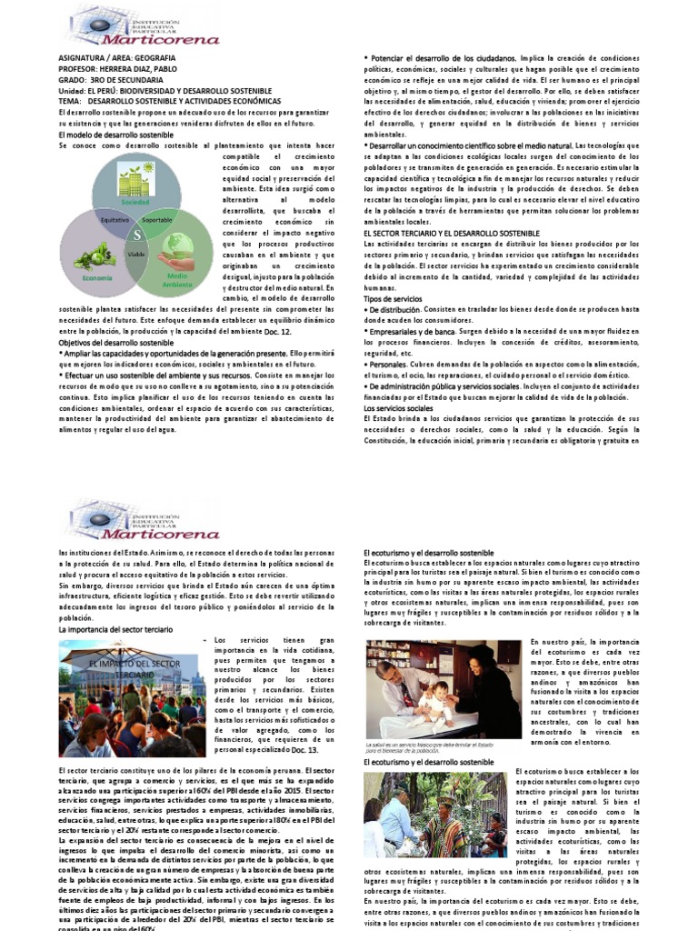 El Desarrollo Sostenible Pdf Desarrollo Sostenible Sustentabilidad