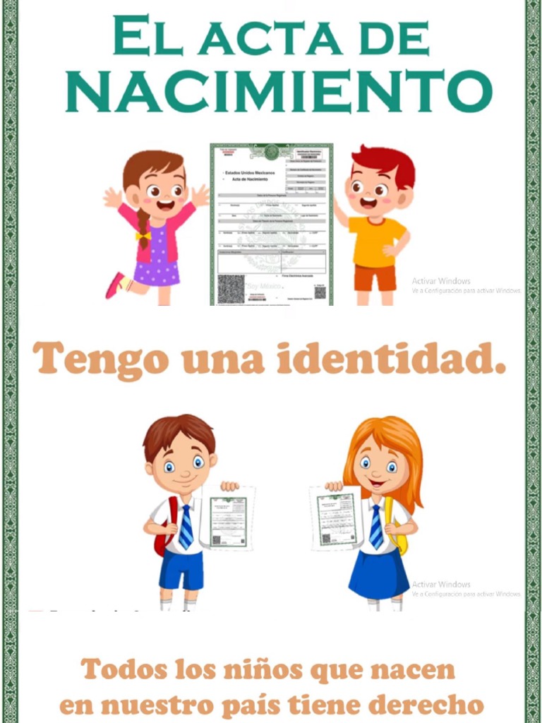 EL ACTA DE NACIMENTO | PDF EL ACTA DE NACIMENTO | PDF
