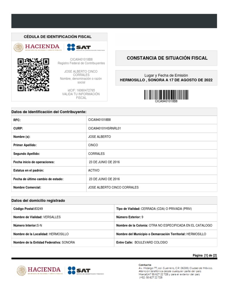 Constancia Jac Sat | PDF | Gobierno