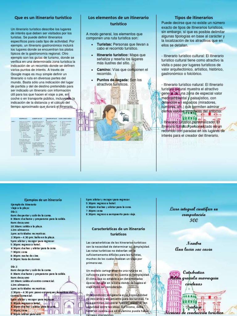 Que Es Un Itinerario Turístico | PDF | Turismo | Transporte