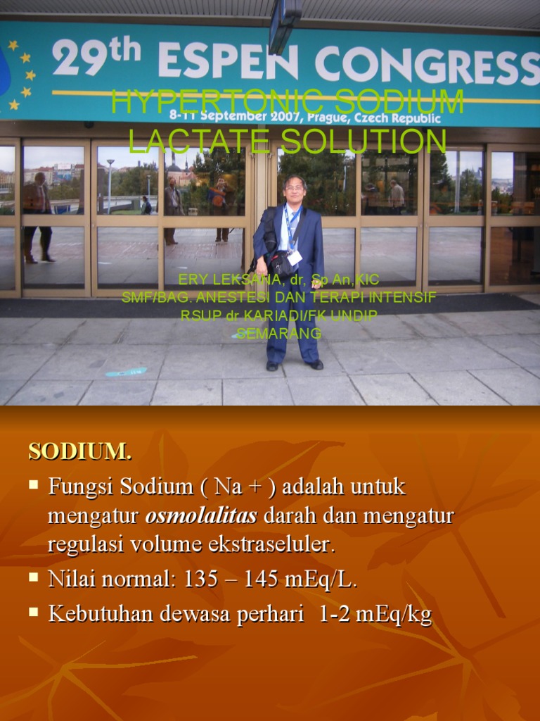 Hypertonic Sodium Lactate Solution | PDF