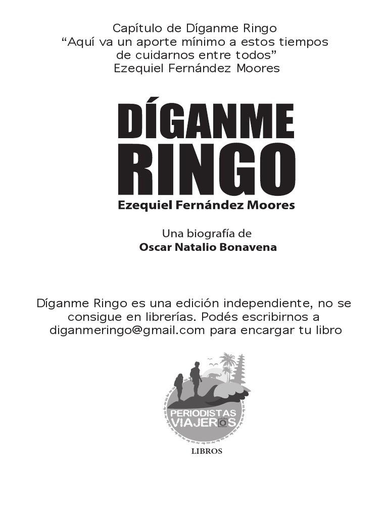 Digame Ringo Ezequiel Fernandez Moores Capitulo Como Era Ringo Bonavena | PDF