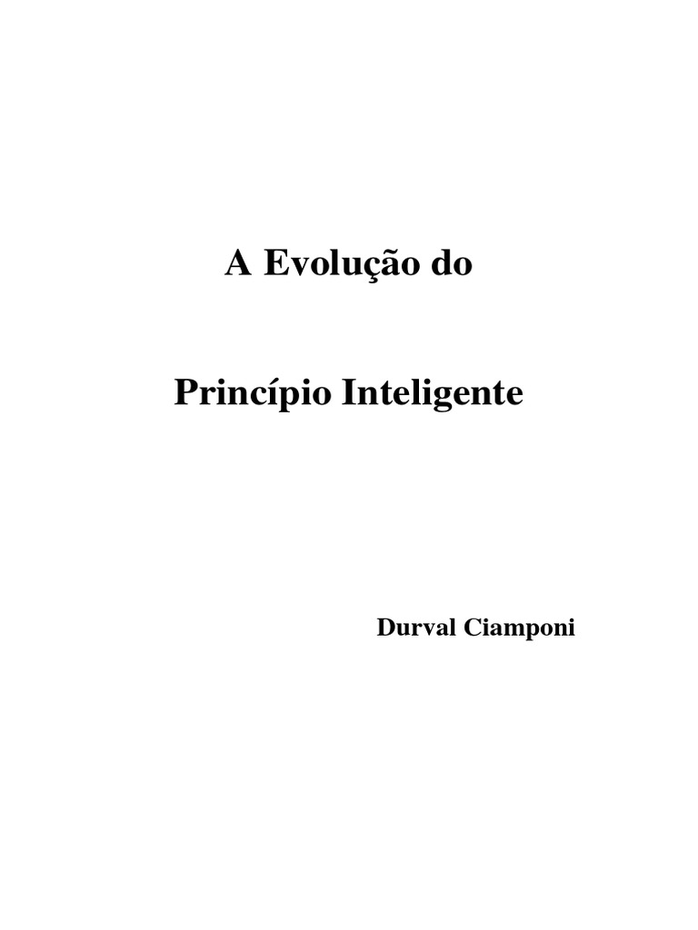 Evolução do Princípio Inteligente | PDF | Alma | Espiritismo