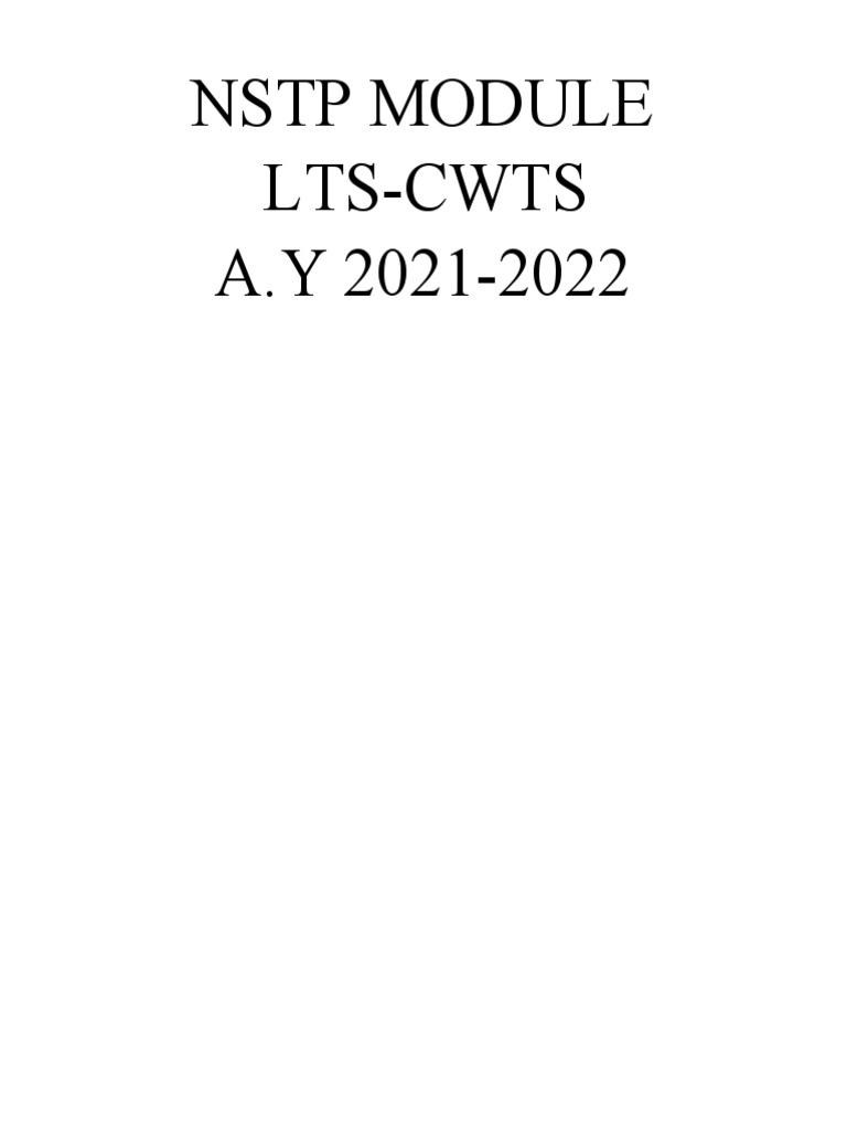 NSTP Module 1-6 2021 | PDF | Justice | Crime & Violence