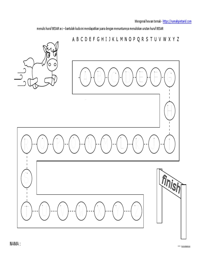 Menulis Huruf Besar A Z | PDF