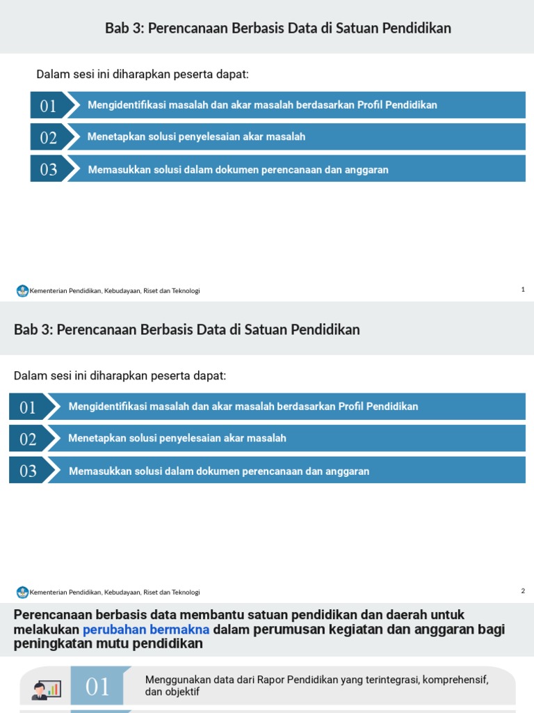 B.3a. Perencanaan Berbasis Data Satpen | PDF | Bisnis