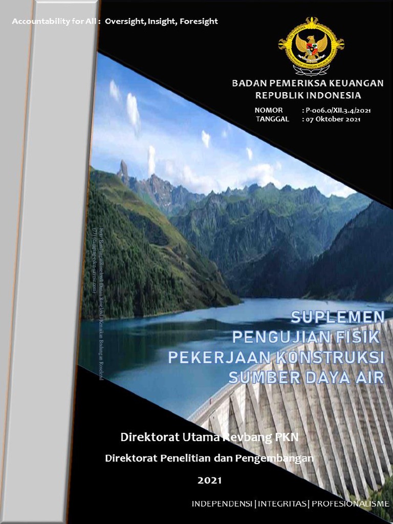 Suplemen Pengujian Fisik Konstruksi SDA | PDF