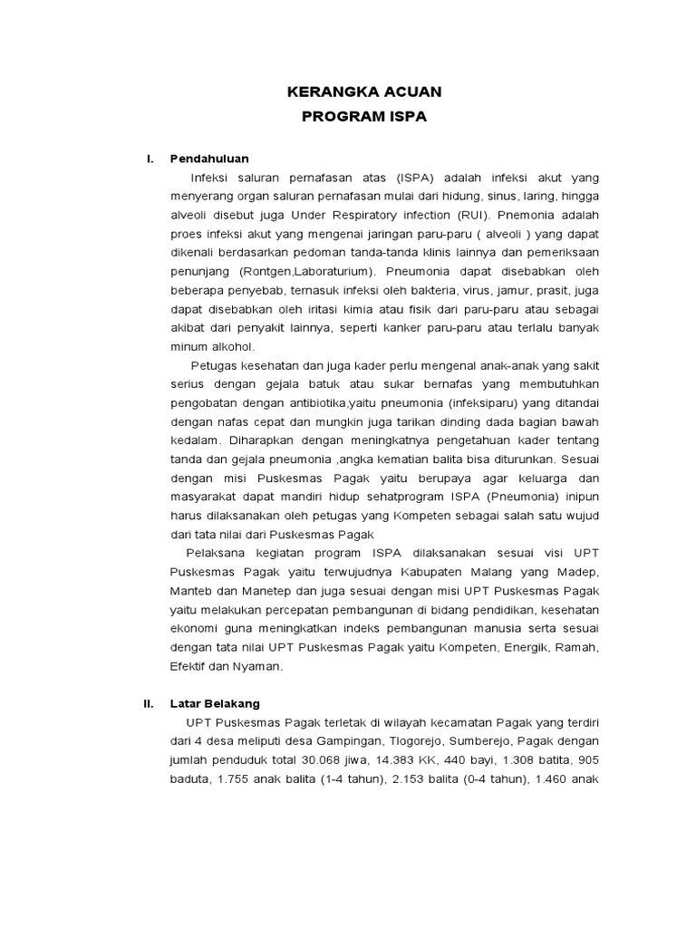 Kak Program Ispa 2019 | PDF