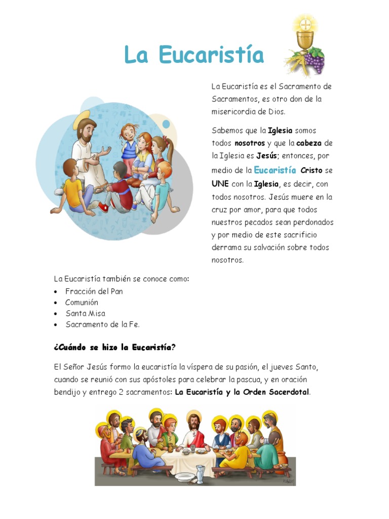 Eucaristía: Sacramento para Niños | PDF