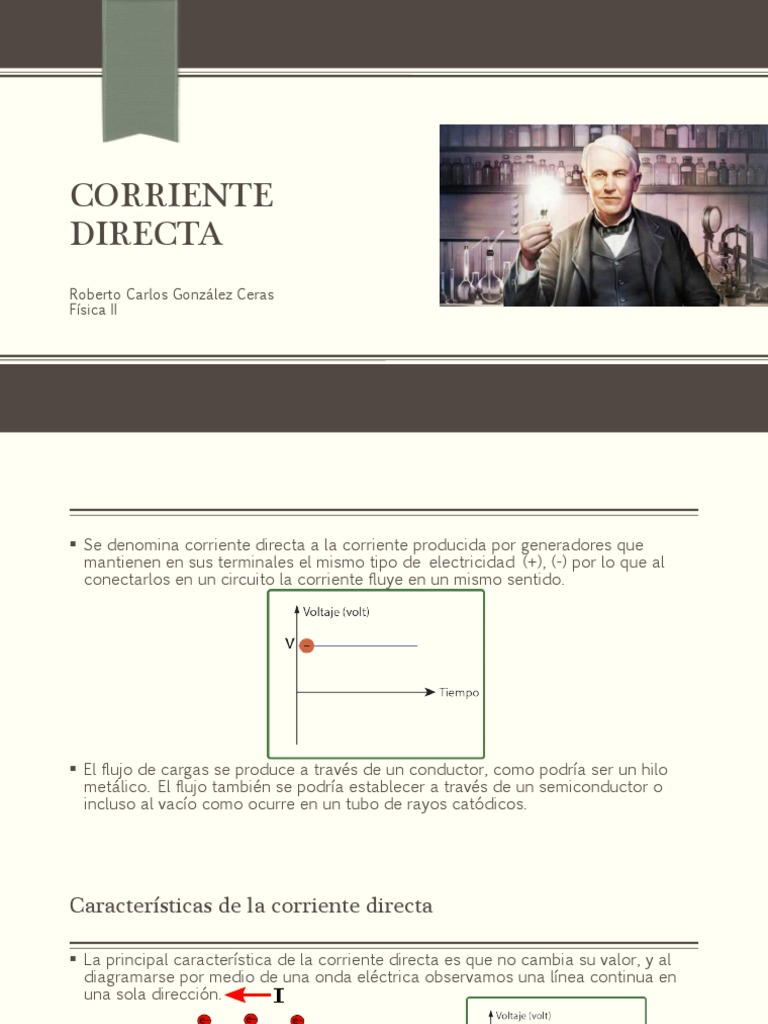 Definición y usos de corriente directa | PDF