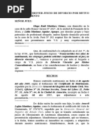 Modelo de Oficio Inscripcion Sentencia Divorcio | PDF | Divorcio | Principios éticos