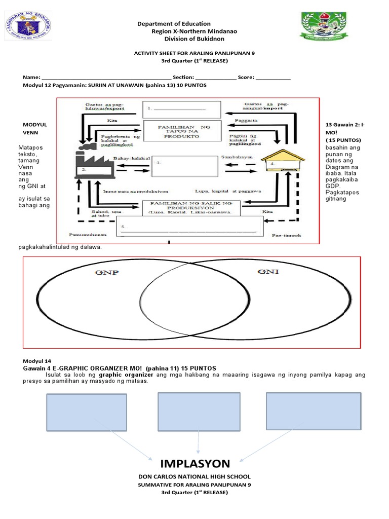AP 9 Activity Sheet Q3 1st Release | PDF