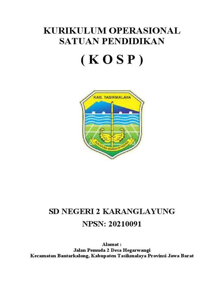 KOSP SDN 2 Karanglayung | PDF