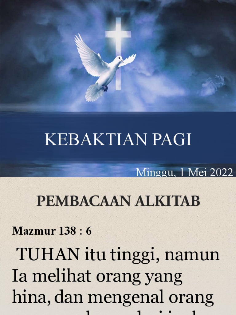 Kebaktian Pagi: Hanya oleh Darah Yesus | PDF | Agama & Spiritualitas