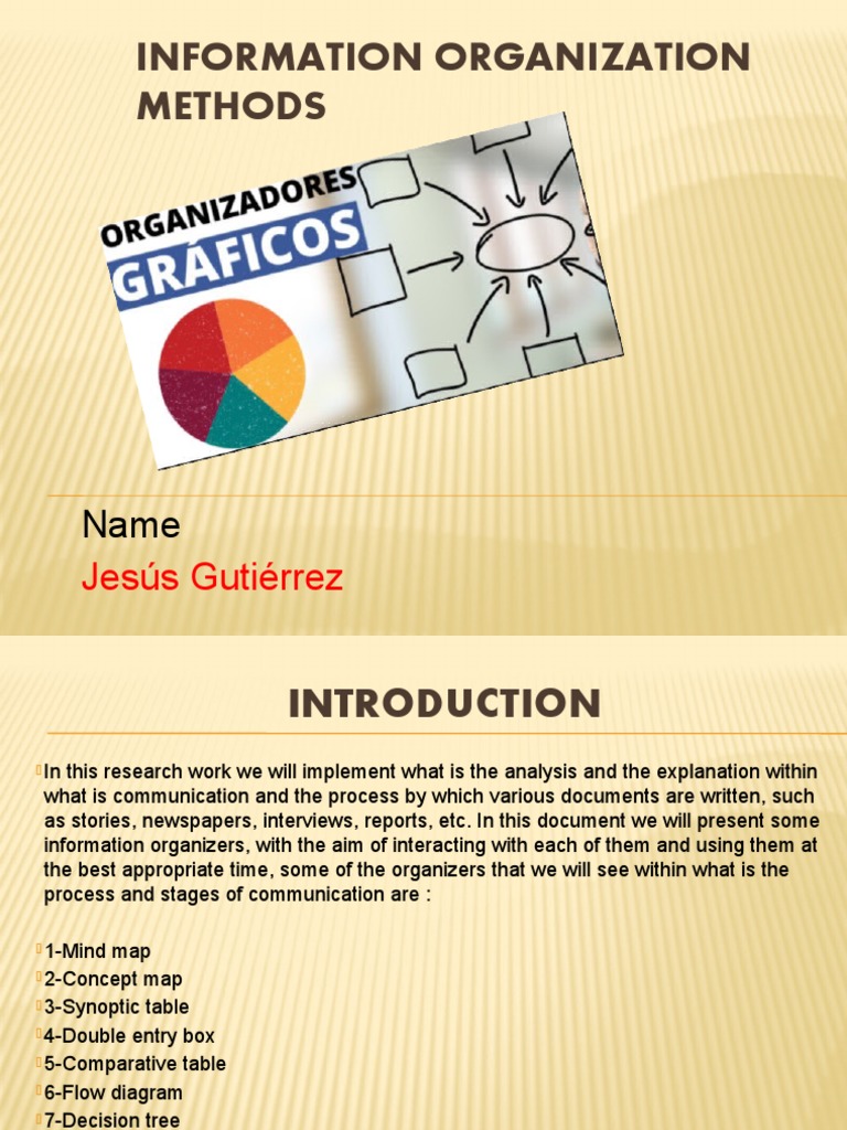 Information Organization Methods | PDF | Concept | Information