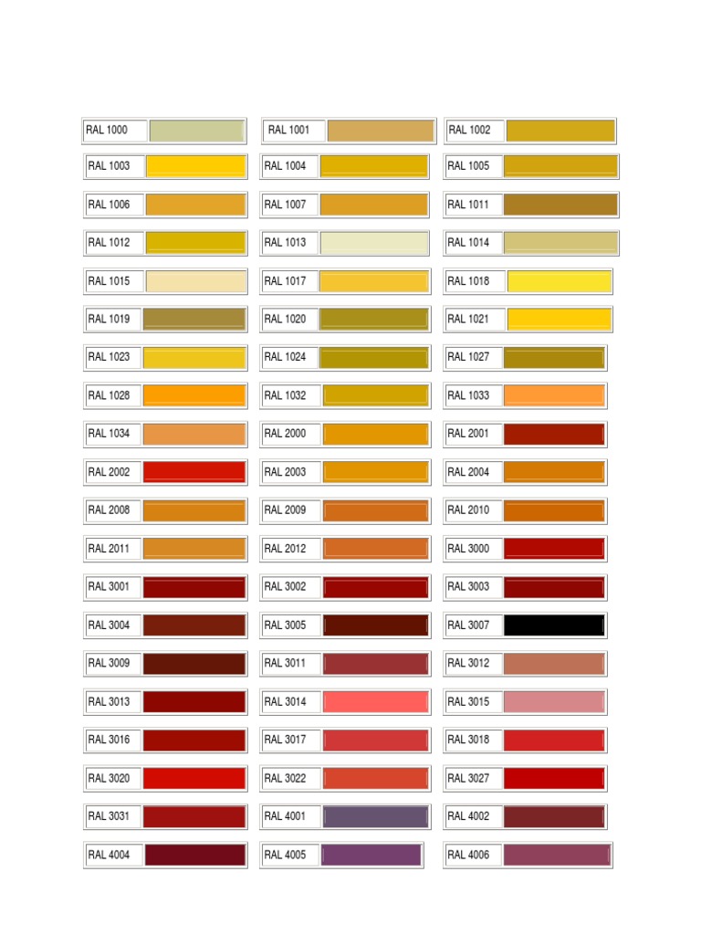 Colour Chart | PDF