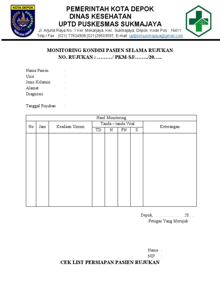 Monitoring Kondisi Pasien Selama Rujukan | PDF