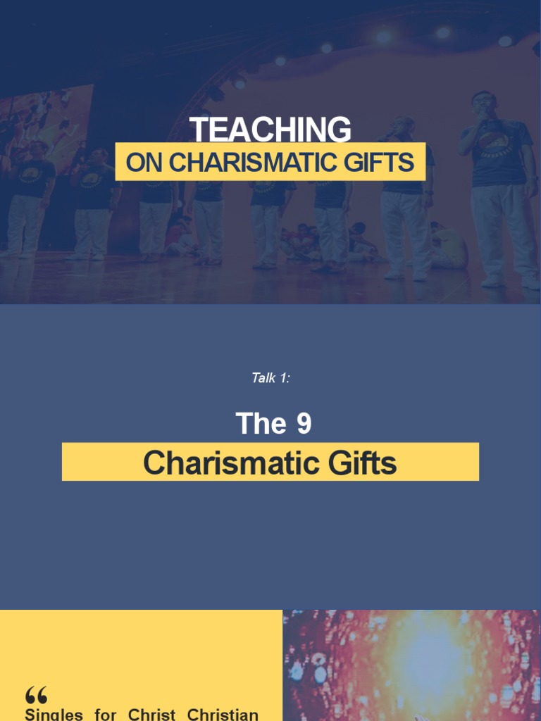 Understanding Charismatic Gifts | PDF | Spiritual Gift | Charismatic ...