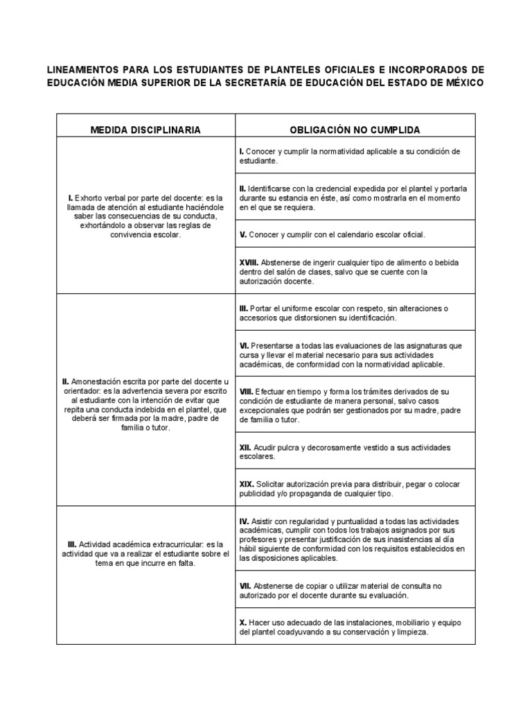 Lineamientos Gaceta 11 de Abril 2019 | PDF