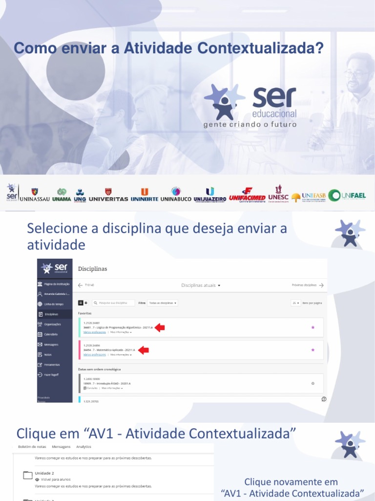 (Tutorial) Como Enviar A Atividade Contextualizada | PDF