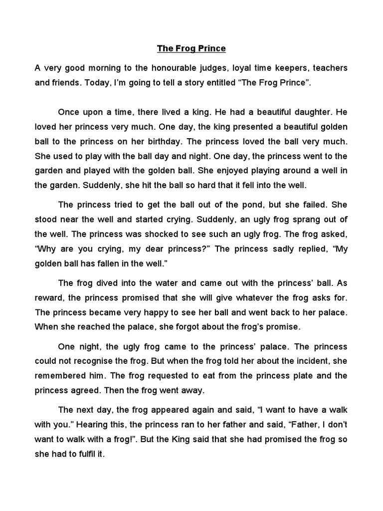The Frog Prince | PDF