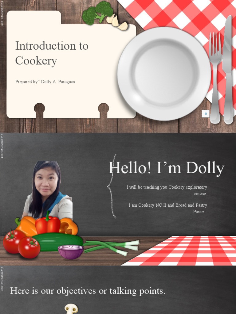 Introduction To Cookery: Prepared By" Dolly A. Paraguas | PDF ...