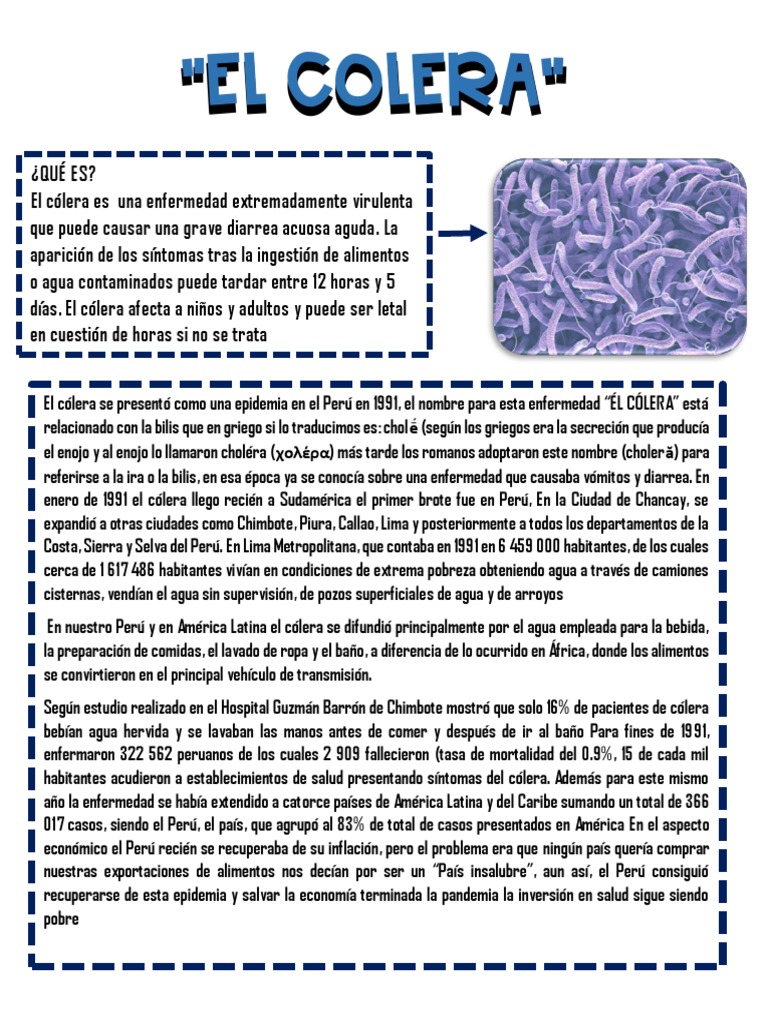 El Colera | PDF | Cólera | Perú