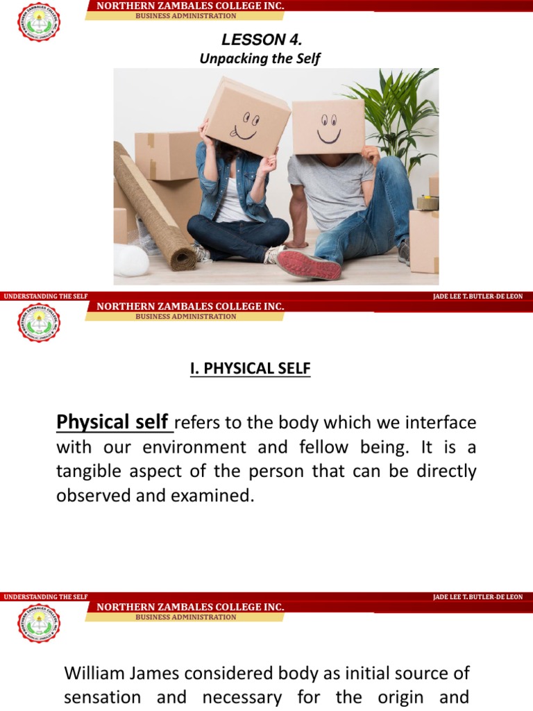 Understanding The Self LESSON 4 Unpacking The SELF | PDF | Birth Control | Sexual Arousal