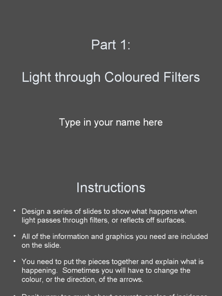 Light Through Coloured Filters: Type in Your Name Here | Download Free ...